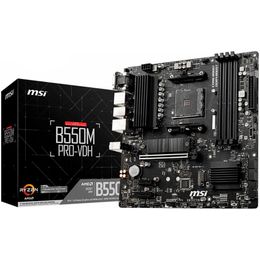 MSI Mainboard "B550M PRO-VDH", B:24,4cm H:6,5cm T:24,4cm, schwarz, Mainboards