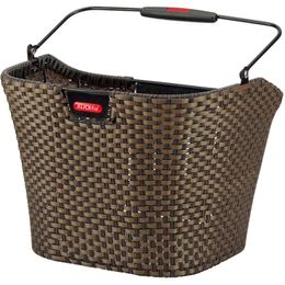 Klickfix Fahrradkorb "Vorderradkorb Structura", B/H/T: 34cm x 27cm x 25cm, braun, Taschen