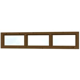 Skan Holz Fenster SKANHOLZ, B:147cm H:30cm, braun, Glas, Massivholz, Fenster, "Oberlicht", 147 x 30 cm