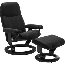 Relaxsessel stressless, B:85cm H:100cm T:77cm, schwarz, Leder BATICK: BATICK ist ein leicht korrigiertes, durchgef&auml;rbtes und genarbtes M&ouml;belleder,