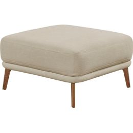 Sch&ouml;ner Wohnen Kollektion Hocker, B:80cm H:45cm T:80cm, beige, SCH&Ouml;NER WOHNEN-KOLLEKTION, 96% Polyester, 4% Polyacryl, Wohnzimmer, Hocker, "Pearl - 5 Jahre