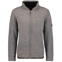 Ragman Herren Strickfleecejacke, braun, Gr. 4XL, 70% Wolle 30% Nylon, Jacken