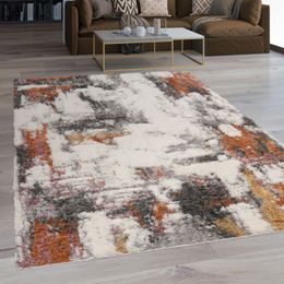 Hochflor-Teppich Paco Home, B:120cm H:34mm L:160cm, bunt, Polyester, Teppiche, "Vincenza 282", samtweich und kuschelig, modernes Design, Used Look