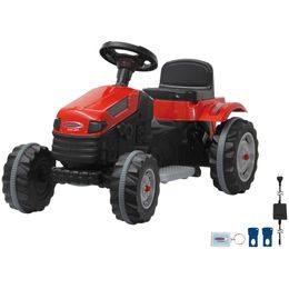 Jamara Kinder Elektro-Kinderauto "Traktor Strong Bull", rot, Kunststoff, B:51cm H:51cm T:95cm, Elektro-Kinderfahrzeuge