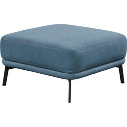Sch&ouml;ner Wohnen Kollektion Hocker, B:80cm H:45cm T:80cm, blau, SCH&Ouml;NER WOHNEN-KOLLEKTION, 100% Polyester, Wohnzimmer, Hocker, "Pearl - 5 Jahre Hersteller-Garantie, auch in