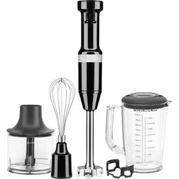 KitchenAid Stabmixer "5KHBV83EOB ONYX BLACK", B:9,05cm H:41,4cm T:6,35cm, schwarz, Mixer