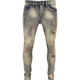 Southpole Herren Bequeme Jeans "Southpole Herren Stretch Signature Denim"leuchtendes brush, Gr. 29, 73% Baumwolle, 25% Polyester, 2% Elasthan, Jeans
