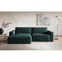 Ecksofa COTTA, B:288cm, gr&uuml;n, 88% Polyester, 12% Polyamid, Wohnzimmer, Sofas, "Lasso L-Form, XL-Sofa"