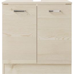 Waschbeckenunterschrank SAPHIR, B:60,2cm H:62,4cm T:33cm, beige, Badezimmer, Schr&auml;nke, "Quickset 301", 60,2 cm breit