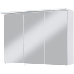 Spiegelschrank Welltime, B:90cm H:64cm T:20cm, wei&szlig;, Holzwerkstoff, Badezimmer, Schr&auml;nke, "Flex", Breite 90 cm, mit 3D-Spiegeleffekt