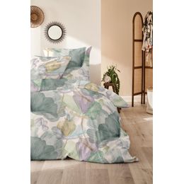 Bettw&auml;sche Primera, bunt, Mako-Satin, Obermaterial: 100% Baumwolle, Bettw&auml;sche, "Mako-Satin -Bettw&auml;sche Lucida", mit frischem Blumendesign