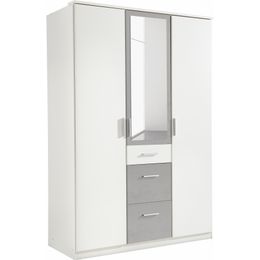 Kleiderschrank wimex, B:135cm H:199cm T:59cm, grau, Jugendzimmer, Schr&auml;nke, "Joker", wahlweise mit Spiegel