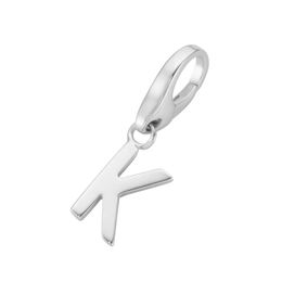 Damen Charm Buchstabe "Buchstabe K, Silber 925", silber, Giorgio Martello MILANO, Silber 925 (Sterlingsilber), Charms