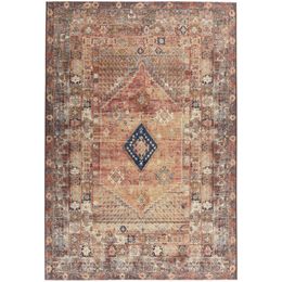 Teppich Tom Tailor HOME, B:80cm H:5mm L:165cm, braun, Polypropylen (PP), Wohnzimmer, Teppiche, "Funky Outdoor Orient Two", Flachgewebe, Orient-Optik,
