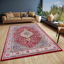 Teppich Hanse Home, B:160cm H:8mm L:235cm, rot, Jute, Polyester, Polypropylen (PP), Wohnzimmer, Teppiche, "Mochi", L&auml;ufer, Orientalisch, Kurzflor,