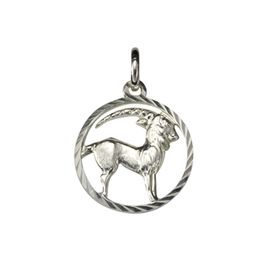 Vivance Damen Kettenanh&auml;nger "925/- Sterling Silber Sternzeichen Steinbock", one-size, Silber 925 (Sterlingsilber), 0,8 g, wei&szlig;, Silber 925