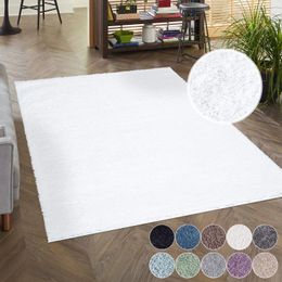 Hochflor-Teppich Carpet City, B:230cm H:30mm L:320cm, wei&szlig;, Polypropylen, Teppiche, "City Shaggy", Auch als L&auml;ufer, Langflor, Uni, Shaggy,