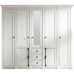 Kleiderschrank Home Affaire, B:236cm H:206cm T:64cm, wei&szlig;, FSC-zertifizierter Holzwerkstoff, Jugendzimmer, Schr&auml;nke, "California Landhaus