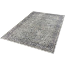 Teppich Astra, B:240cm H:7mm L:330cm, blau, Viskose, Wohnzimmer, Teppiche, "Scala 6621 222", eleganter seidiger Flor, Viskoseteppich, Orient Optik