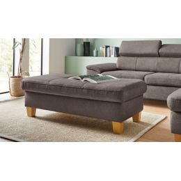 Hocker, B:136cm H:45cm T:70cm, braun, exxpo - SOFA FASHION, Wohnzimmer, Hocker, "Enya Bankhocker mit Staufach unter der Sitzfl&auml;che", sch&ouml;ne