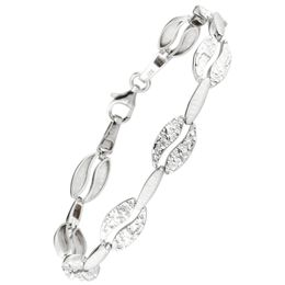 Jobo Damen Armband, 19cm, Silber 925 (Sterlingsilber), silber, Silber 925 (Sterlingsilber), Armb&auml;nder, 925 Silber geh&auml;mmert