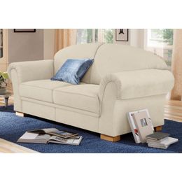 2-Sitzer Home Affaire, B:194cm H:91cm T:92cm, beige, Chenille (90% Polyester, 10% Polyacryl), Sofas, "Amrum", mit Federkern