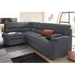 Sit & More Ecksofa SIT & MORE, B:251cm H:91cm T:176cm, grau, Luxus-Microfaser ALTARA NUBUCK (100% Polyester);Luxus-Microfaser ALTARA NUBUCK (100%
