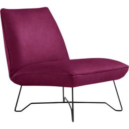 Sessel Egoitaliano, B:62cm H:73cm T:79cm, pink, Wohnzimmer, Sessel, "Lia Loungesessel, elegant und stylisch, toller Sitzkomfort", extravaganter