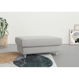 Sit & More Stauraumhocker SIT & MORE, B:104cm H:48cm T:71cm, silber, Webstoff (100% Polyester);Struktur weich ( 90% Polyester, 10% Polyamis, );Luxus-Microfaser