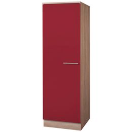 Wiho-K&uuml;chen Seitenschrank WIHO K&Uuml;CHEN, B:50cm H:165cm T:57cm, rot, K&uuml;che, Schr&auml;nke, "Montana", 50 cm breit