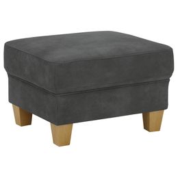 Polsterhocker Home Affaire, B:63cm H:48cm T:74cm, grau, 100% Polyester, Hocker, "Conville", Passend zur Servie "Conville", mit Federkern