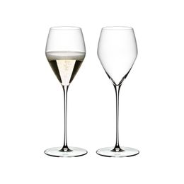 Champagnerglas "Champagner Glas Veloce 327 ml 2er Set transparent", &Oslash; 8,6cm x 24,7cm, 327ml, 2 tlg., bunt, RIEDEL THE WINE GLASS COMPANY,