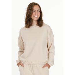Endurance Damen Sweatshirt "Timmia", beige, Gr. 44, unifarben, 51% Polyester, 44% Modal, 5% Elasthan, Sweatshirts, in schlichtem Design