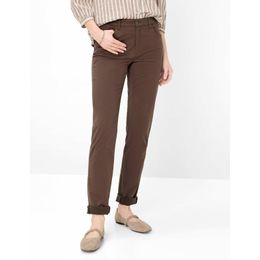 Brax Damen Five-Pocket-Hose Style MARY DARK EBONY, dunkelbraun, Gr. 44