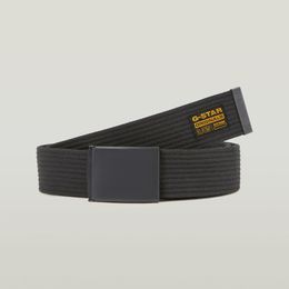 G-Star Raw G-STAR Herren Koppelg&uuml;rtel "Webbing Belt"schwarz metal, asfalt, unifarben, Web, Kunstfaser, G&uuml;rtel, mit Webband