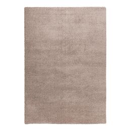 Teppich Kayoom, B:120cm H:30mm L:170cmbeige, Polyester, Wohnzimmer, Teppiche, "Tresor 525", Hochflor, Langflor, uni, Wohnzimmer