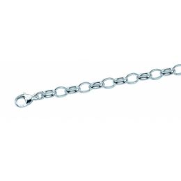 Adelia&acute;s ADELIA ́S Damen Silberarmband "Damen Silberschmuck 925 Silber Armband Anker weit 19 cm", 19, Silber 925 (Sterlingsilber), silber, Silber 925