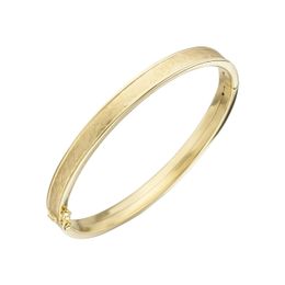 Jobo Damen Armreif, Gelbgold 375, gelb, Gelbgold 375, Armb&auml;nder, oval 375 Gold