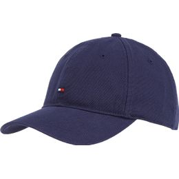 Tommy Hilfiger Herren Baseball Cap "TH FLAG SOFT 6 PANEL CAP", blau, unifarben, Web, Baumwolle, Caps, Mit festem Schirm
