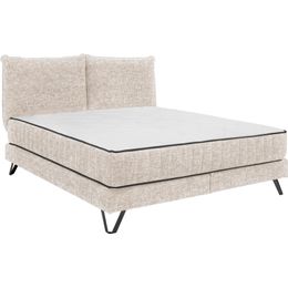 Boxspringbett, B:202cm L:212cm, wei&szlig;, SET ONE BY Musterring, 100% Polyester, Jugendzimmer, Komplettbetten, "Baldwin", Liegefl&auml;che 180 x 200 cm,