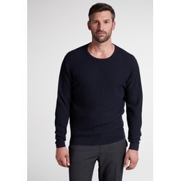Eterna Herren Strickpullover, blau, Gr. XXXL, 100% Baumwolle, Pullover