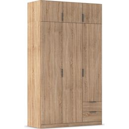 Kleiderschrank Rauch, B:136cm H:235cm T:54cmeiche sonoma, Holzwerkstoff, Kinderzimmer, Schr&auml;nke, "Dreht&uuml;renschrank Schrank Garderobe Ankleide