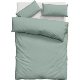 Bettw&auml;sche OTTO HOME, gr&uuml;n, Perkal, Obermaterial: 100% Baumwolle, Bettw&auml;sche, "Luisa", 4 Qualit&auml;ten f&uuml;r dein perfektes Schlafgef&uuml;hl (von Komfort bis