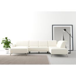 Sit & More Wohnlandschaft SIT & MORE, B:337cm H:84cm T:205cm, beige, Sofas, "Bailando U-Form", wahlweise mit Kopfteilverstellung und Vorziehsitz, motorisch