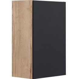 H&auml;ngeschrank Optifit, B:50cm H:89,6cm T:34,6cm, schwarz, K&uuml;che, Schr&auml;nke, "Roth", Breite 50 cm