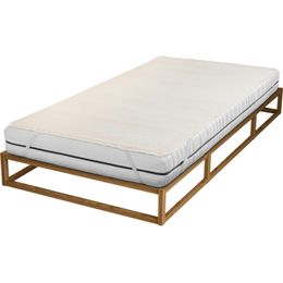 Matratzenauflage, B:100cm L:200cm, beige, BIBERNA SLEEP & PROTECT, Bezug: 100% Baumwolle, Matratzenzubeh&ouml;r, "Molton-Matratzenauflage "Premium