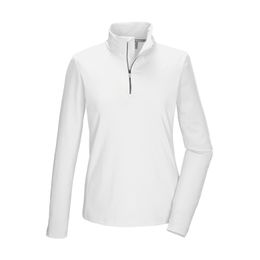 Killtec Damen Langarmshirt "KSW 70 WMN FLX SHRT", wei&szlig;, Gr. 40, Obermaterial: 69% Polyester, 31% Elasthan, Shirts, Elastisches Funktionsshirt mit