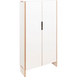 Mehrzweckschrank Tojo, B:70cm H:130,8cm T:23cm, wei&szlig;, MDF, K&uuml;che, Schr&auml;nke, "flachmann klein", H&ouml;he 130,8 cm