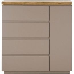 Kommode MCA furniture, B:100cm H:104cm T:40cm, grau, Holzwerkstoff, Wohnzimmer, Sideboards, "PALAMOS Kommode", T&uuml;ren mit D&auml;mpfung