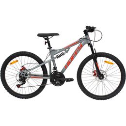 Huffy Jugendfahrrad, 40cm, 24 Zoll (60,96cm) hinten: 24 Zoll (60,96cm), silber, Fahrr&auml;der